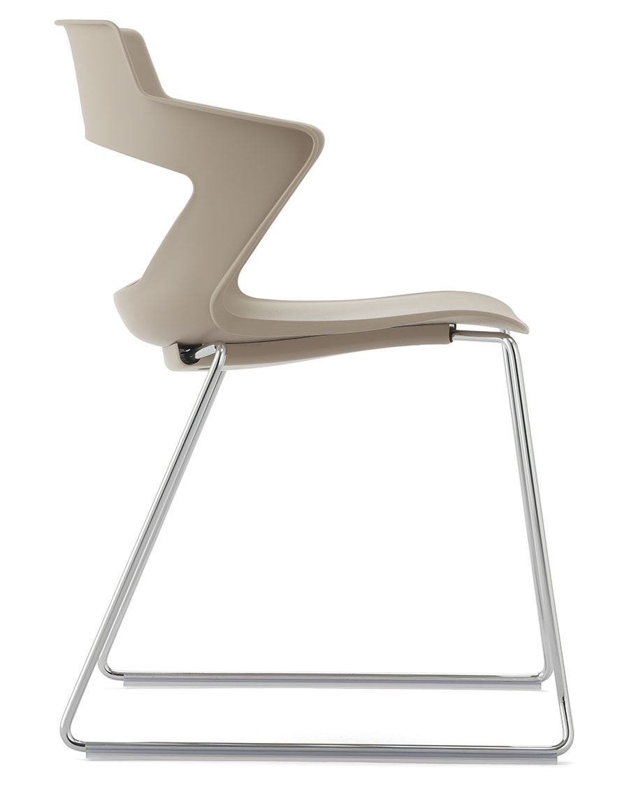 Zenith Moulded Chair - Skid-Base